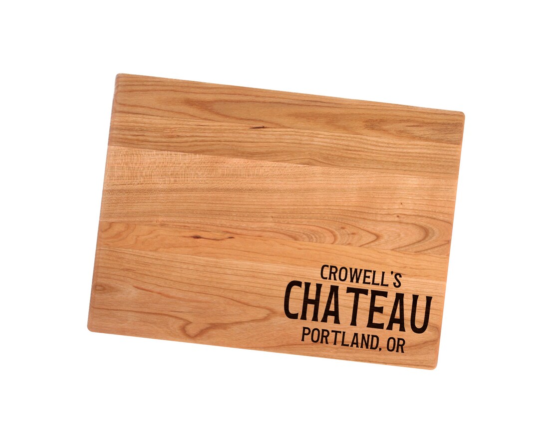 Personalized Chateau Cutting Board Family Last Name Charcuterie Board ...