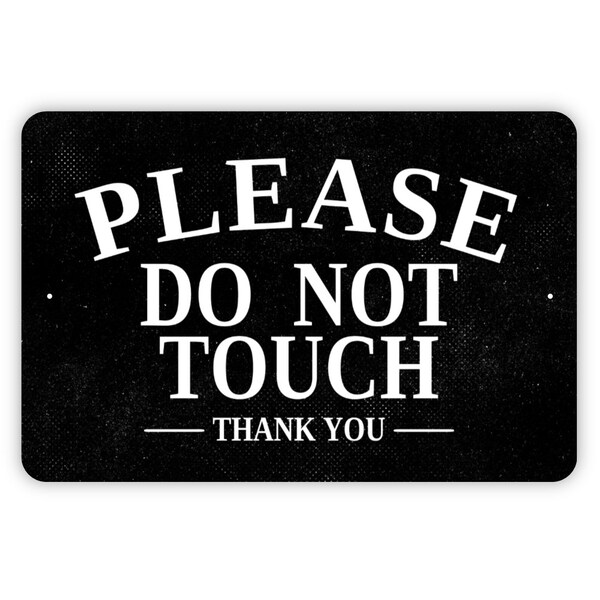 Please Look but Do Not Touch Sign - Etsy