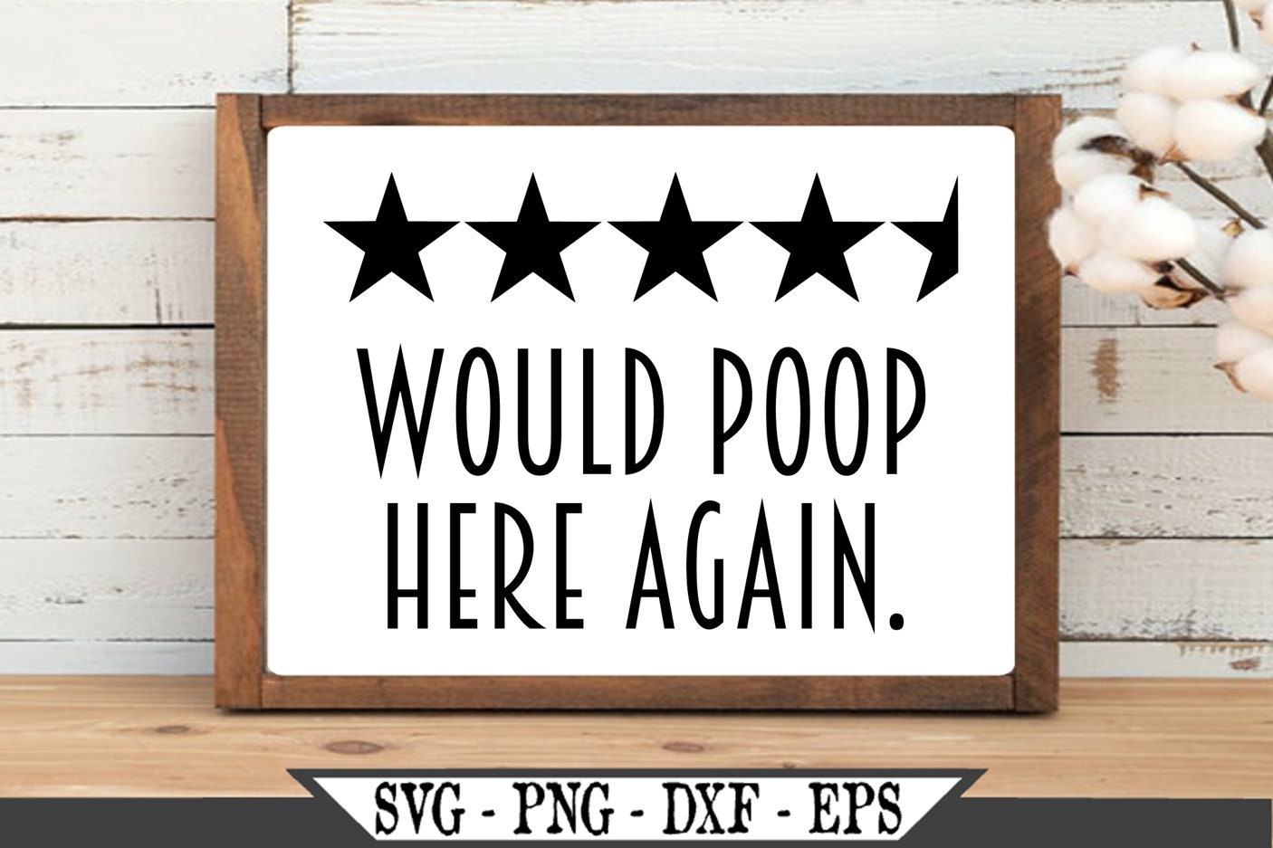Papercraft bathroom sign poop printable 4.5 stars would poop here again ...