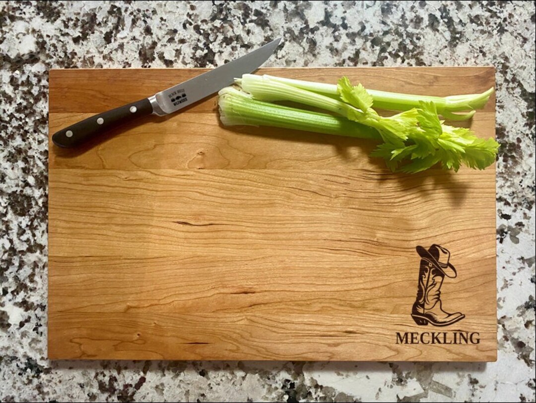 Cowboy Boot Hat Cutting Board | Cowgirl Cowboy Charcuterie Board ...
