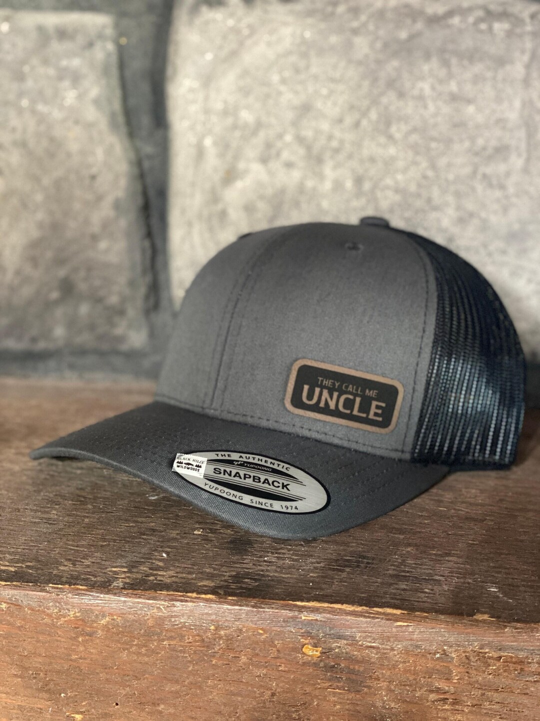 They Call Me Uncle Hat – Snapback Trucker Hat With Leatherette Patch ...