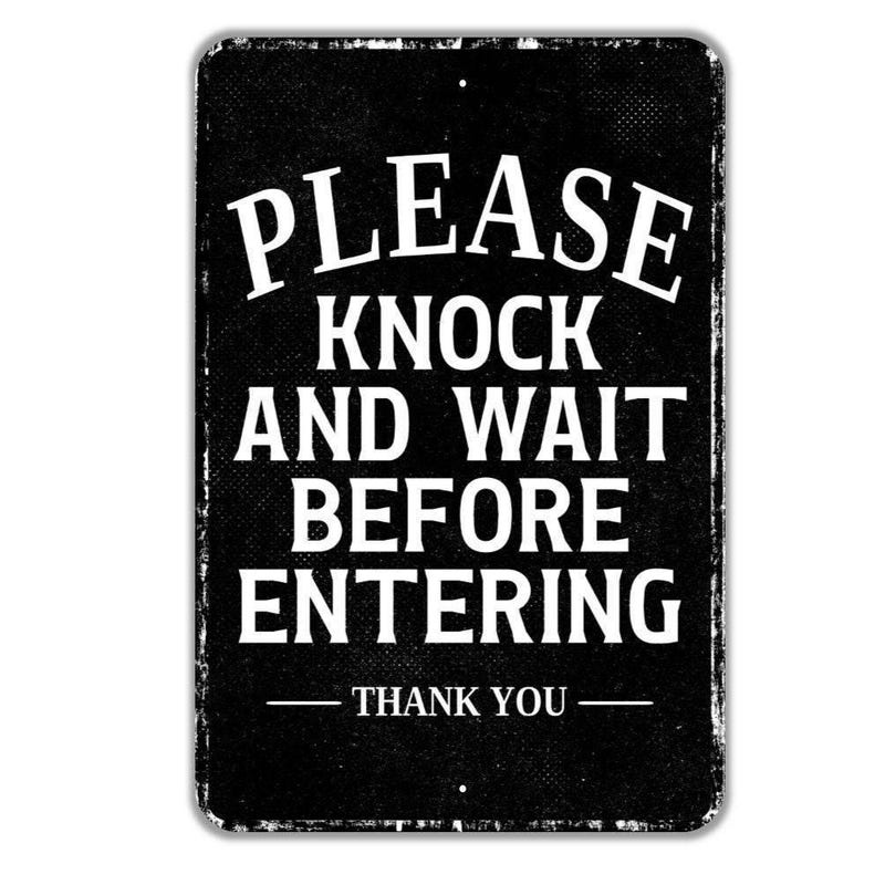 Please Knock - Etsy