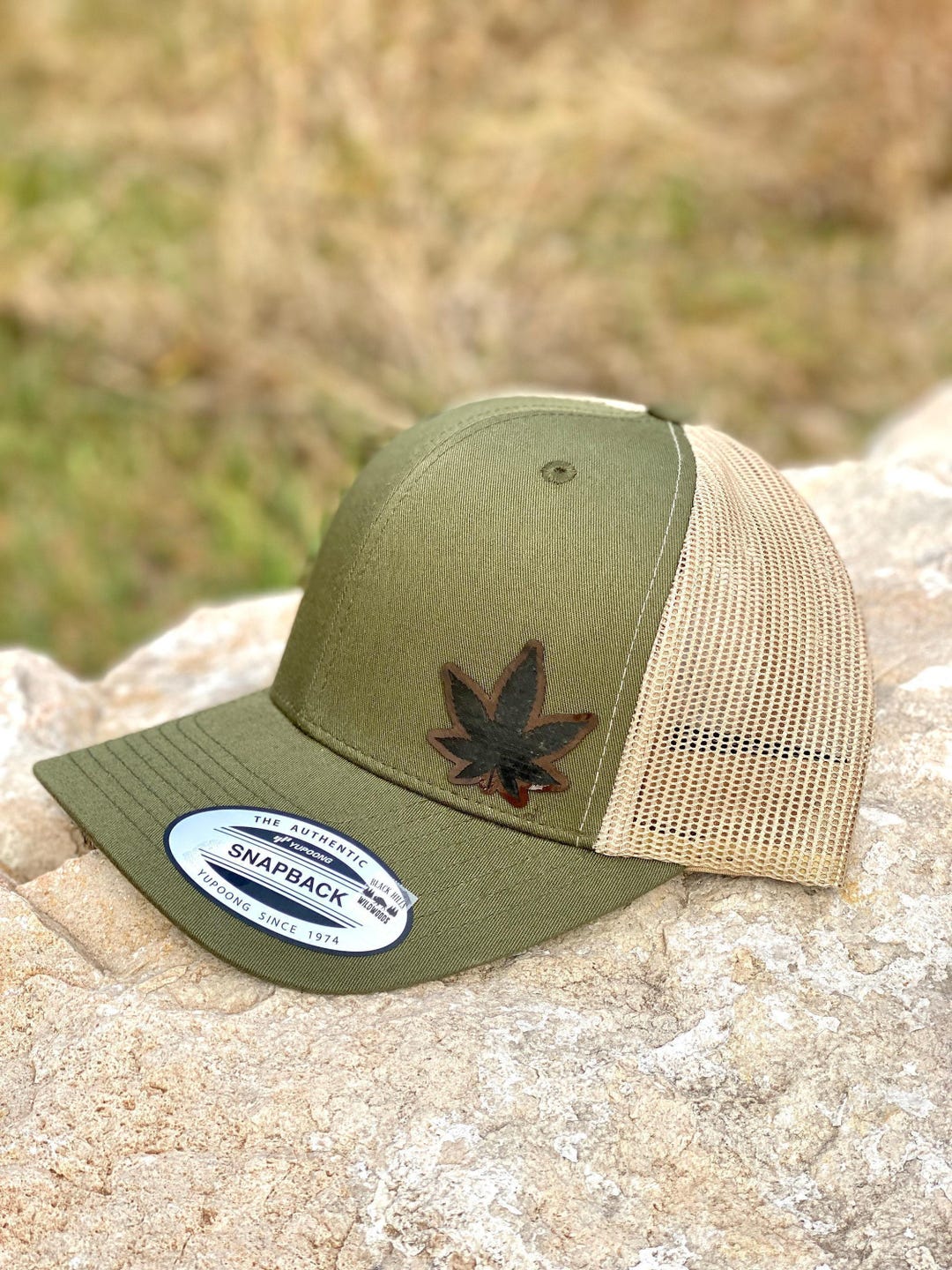 Marijuana Leaf Hat, Weed Hat, Smokers Hat, Grower Harvest Hat, Snapback Trucker Hat, Patch Hat ...