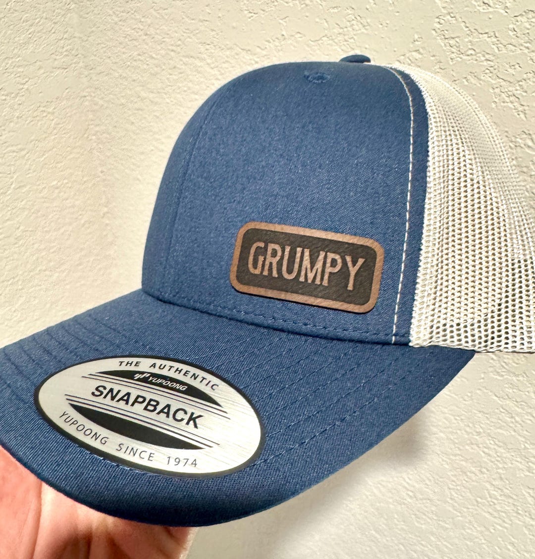 Grumpy Hat, Gift for Grandpa, Worlds Best Grandad Dad, Custom ...