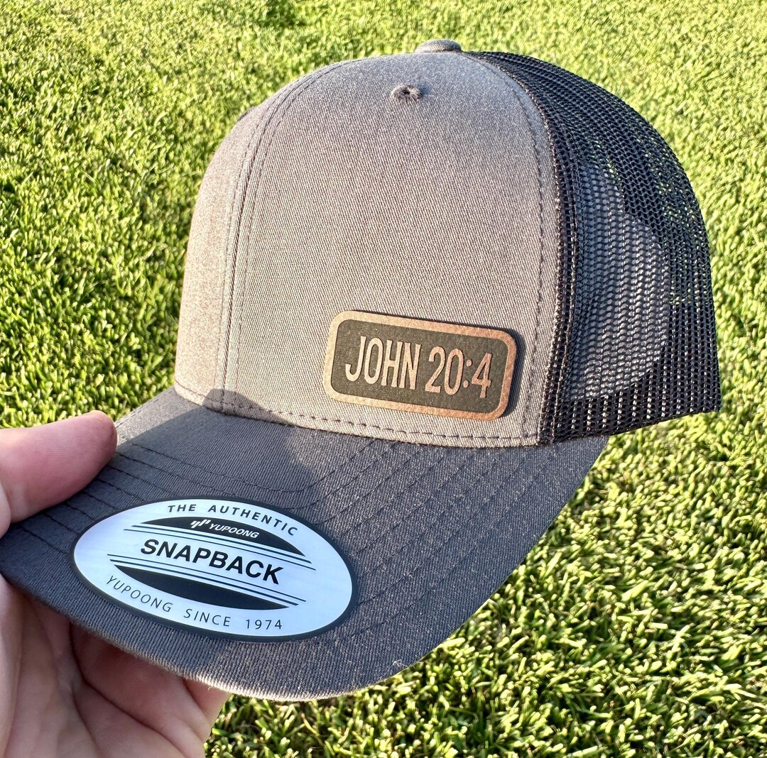 John 20:4 Bible Verse Hat, Christian You Choose Text, Custom ...