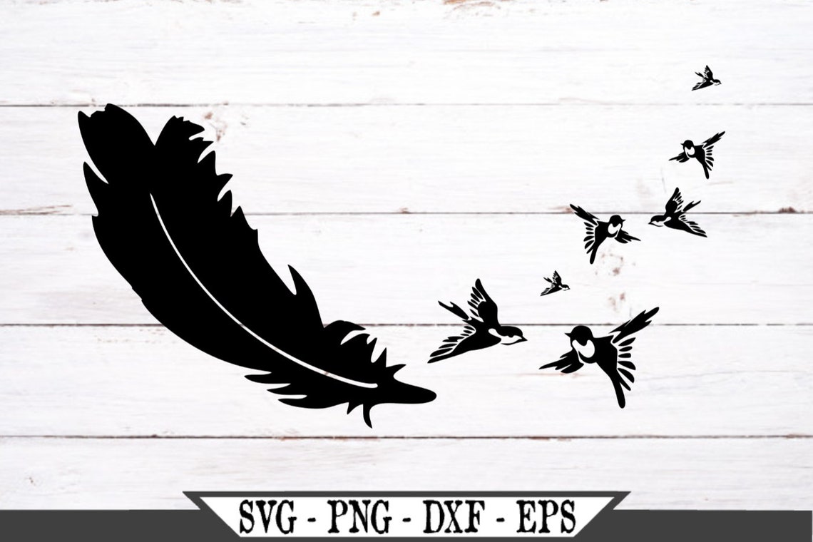 Birds of a Feather SVG Memorial SVG Files for Cricut | Etsy