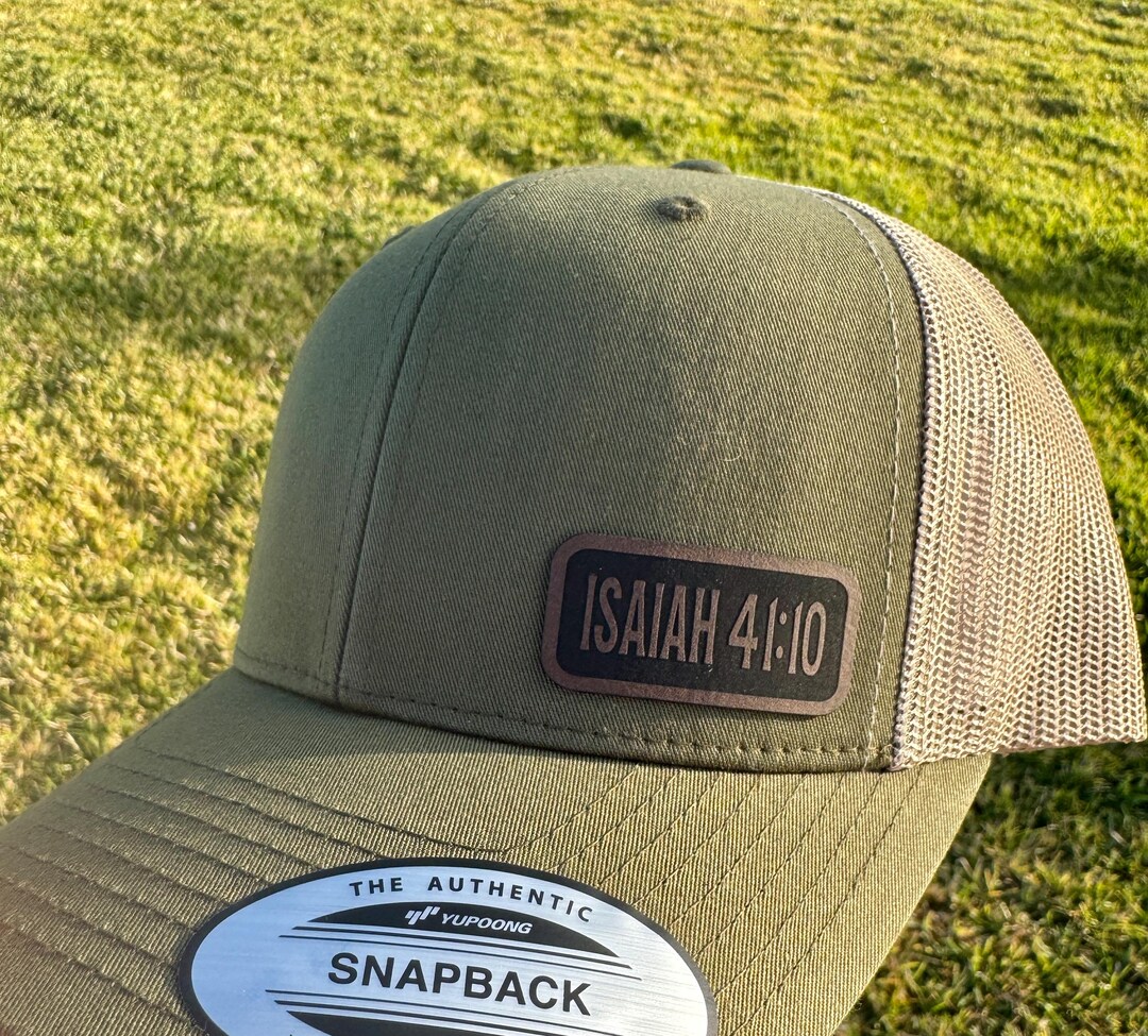 Isaiah 41:10 Bible Verse Hat, Christian You Choose Text, Custom ...