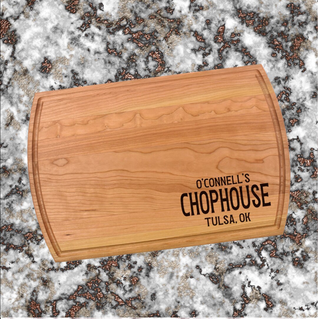 Personalized Chop House Cutting Board | Last Name Steak Charcuterie ...
