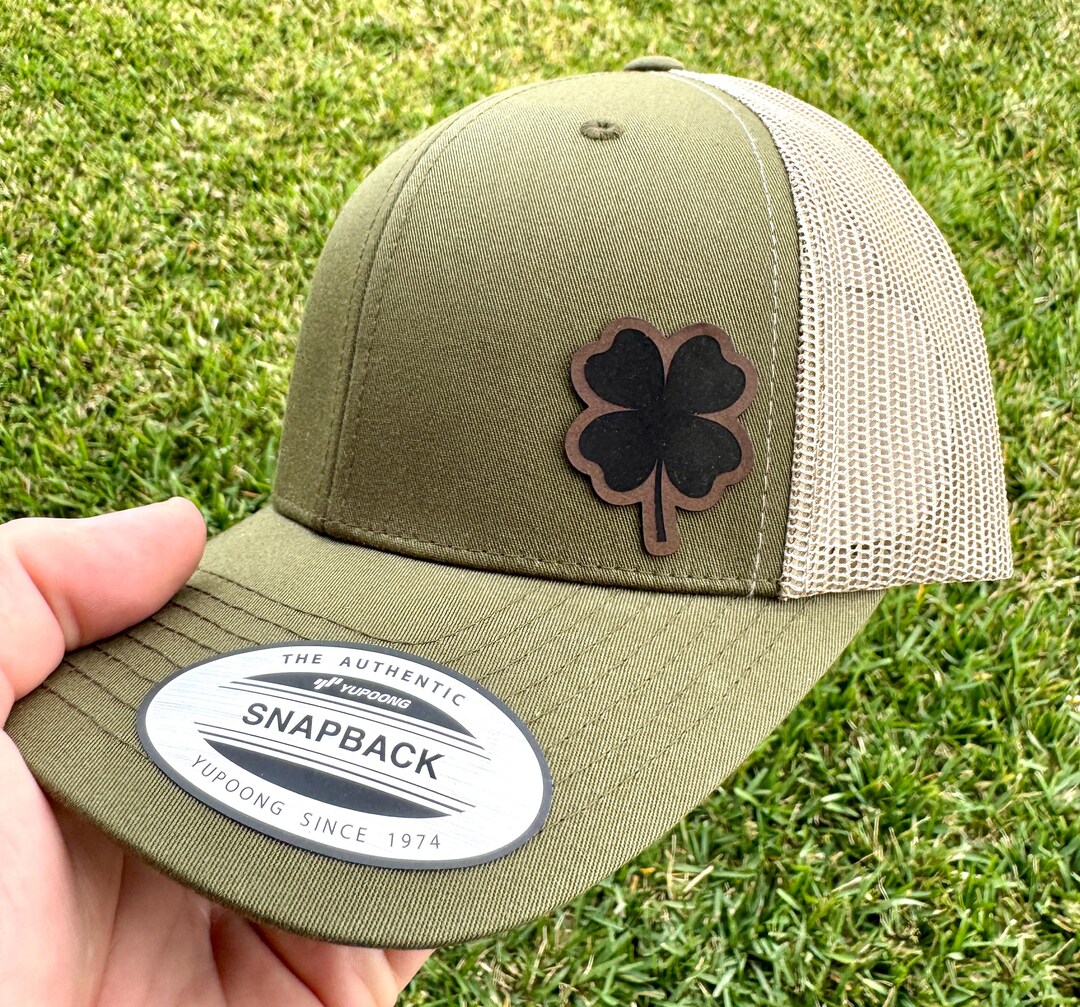 Clover Hat, Four Leaf Clover, Charm Hat, Snapback Trucker Hat, Patch ...
