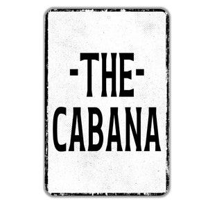 The Cabana Sign - Indoor or Outdoor Metal Wall Art - Custom Sign - Etsy
