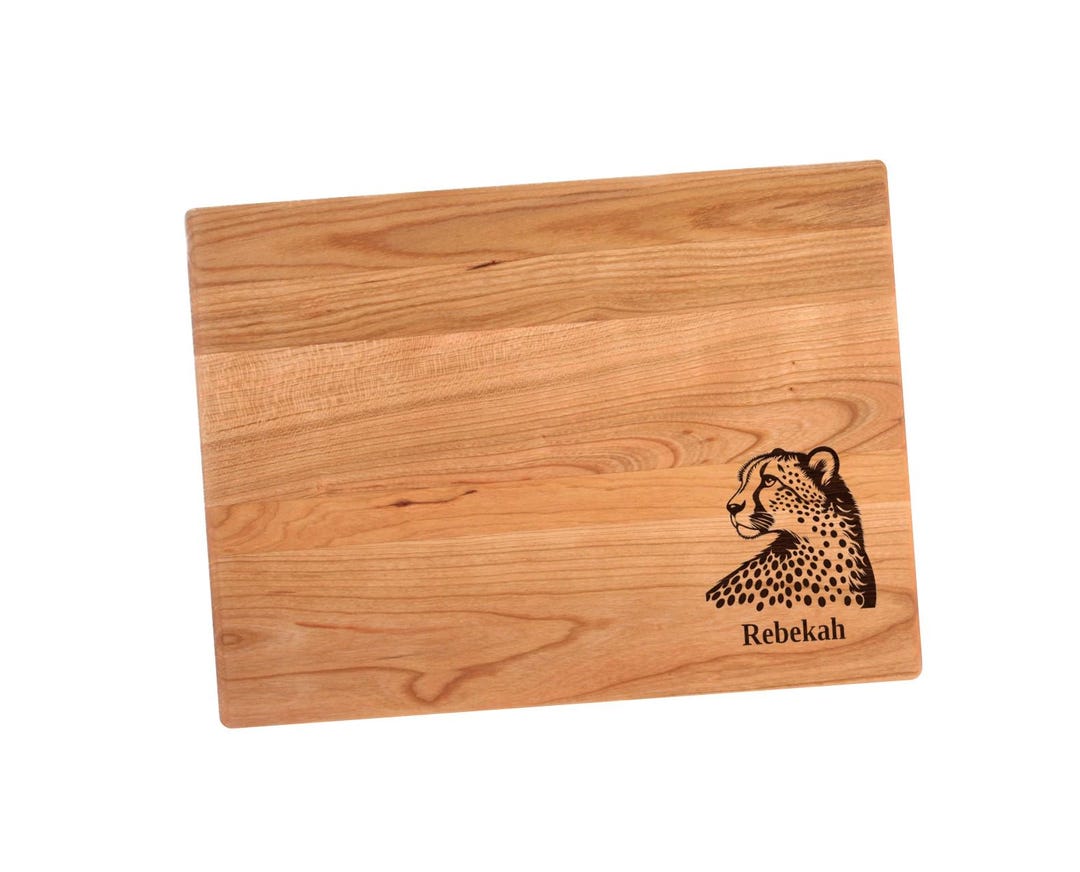 Cheetah Cutting Board | Cat Charcuterie Board | Custom Serving Tray ...