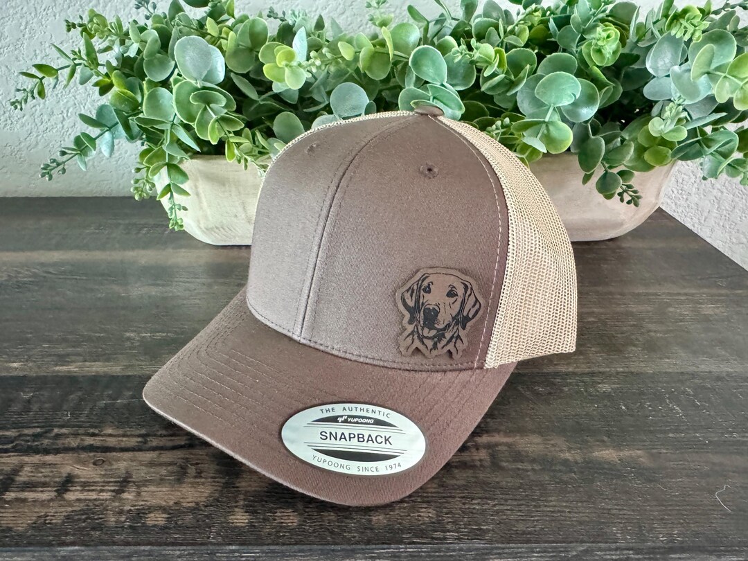 Labrador Retriever Hat Snapback Trucker – Engraved Patch Cap for Dog ...