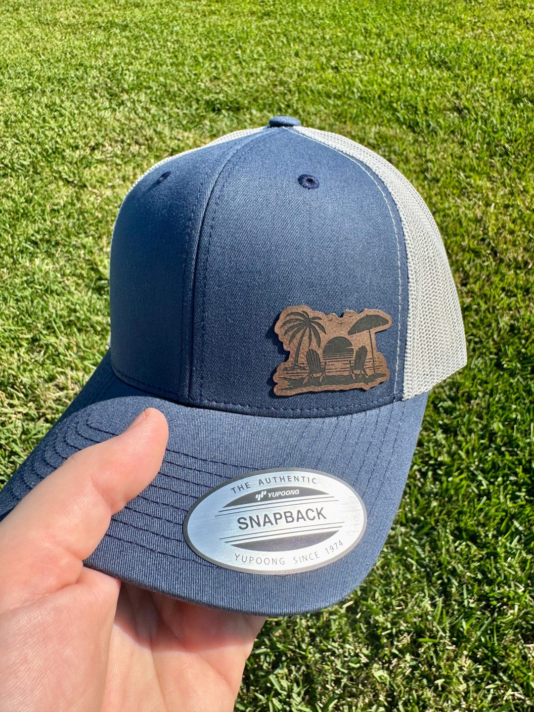 Beach Scene Hat, Beach Chairs Hat, Ocean Seaside Hat, Sand Surf Hat ...