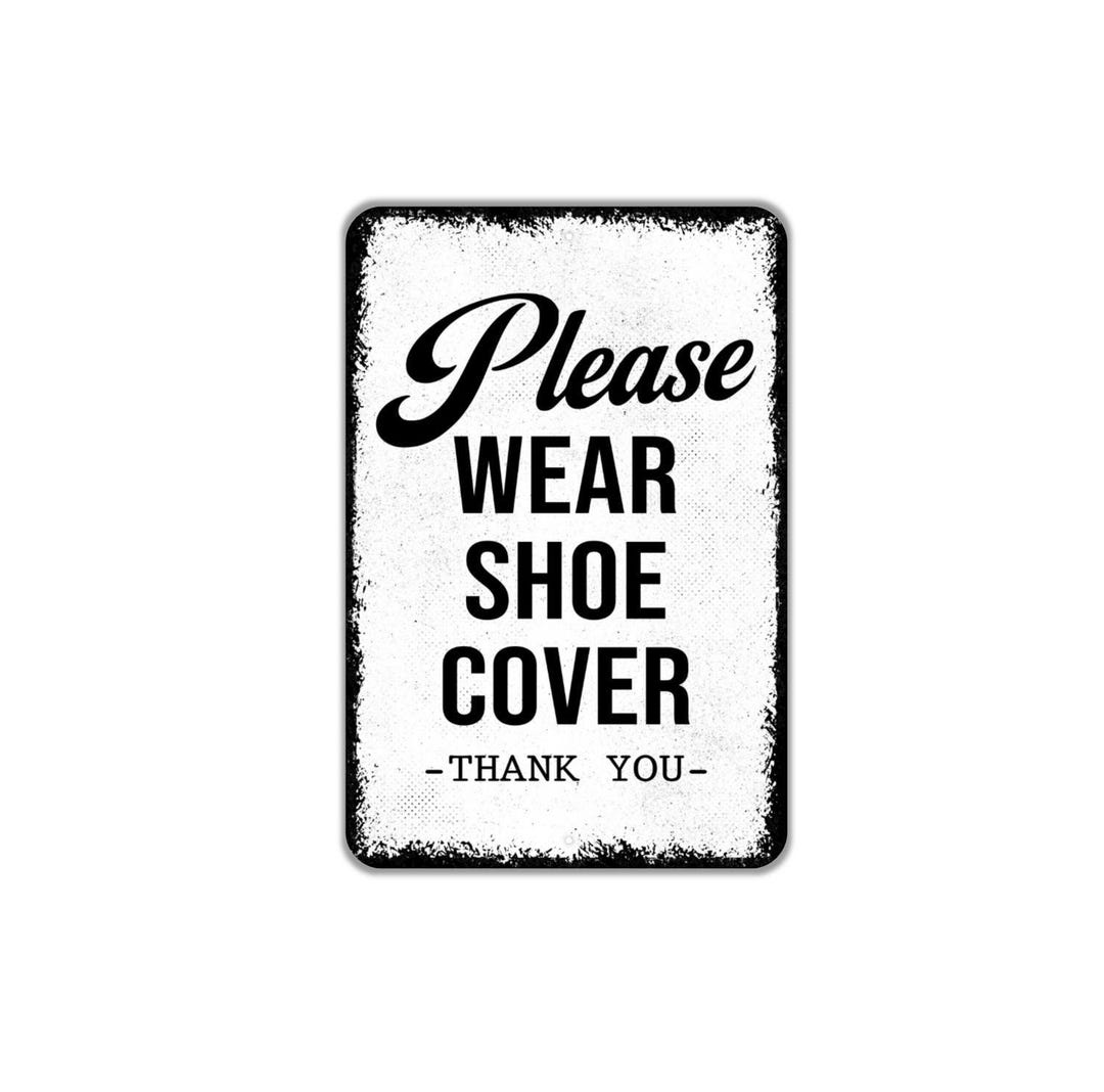 Please Wear Shoe Cover Thank You Sign | Medical Office Wall Sign ...