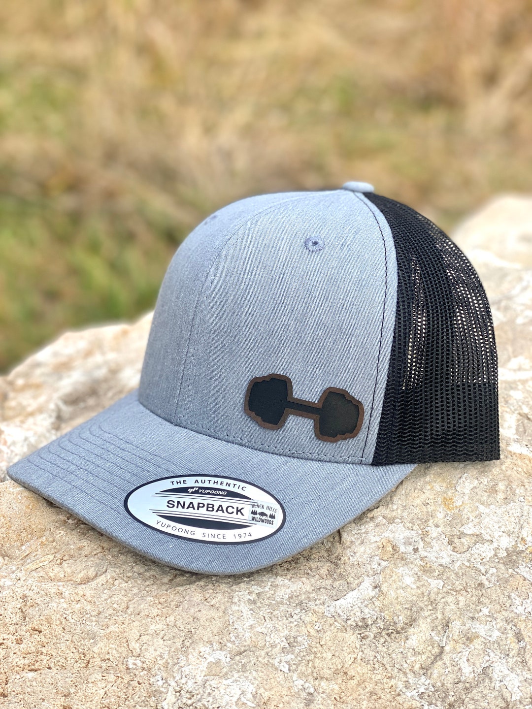 Barbell Gym Rat Hat, Weight Lifting Hat, Workout Fitness Hat, Snapback ...