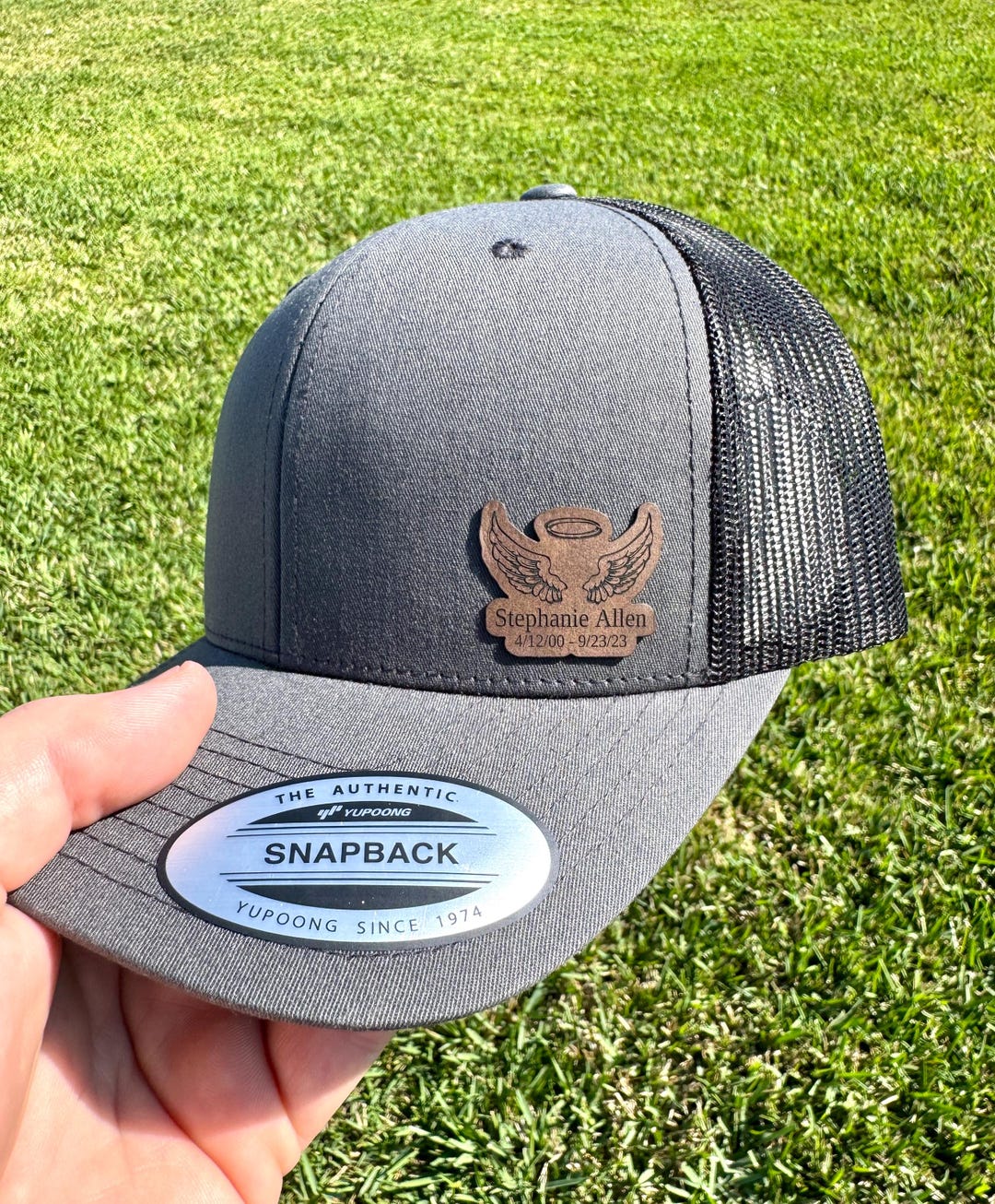 Memorial Angel Wings Hat, Personalized Memorial Hat, Remembrance Hat ...