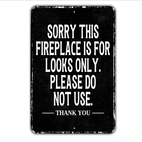 Fireplace Signs - Etsy