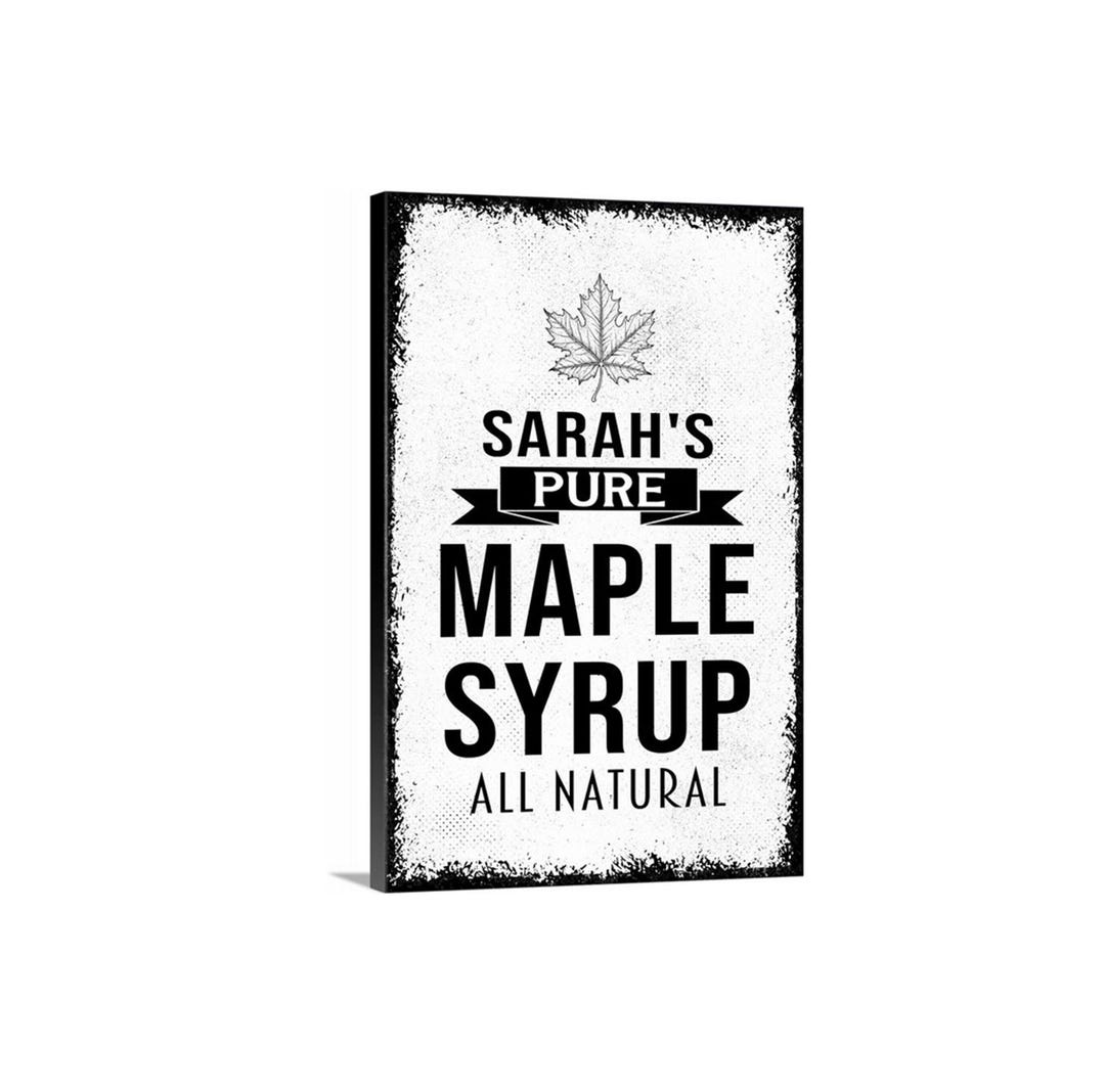 Personalized Pure Maple Syrup Sign | Custom Maple Syrup Decor | Farm ...