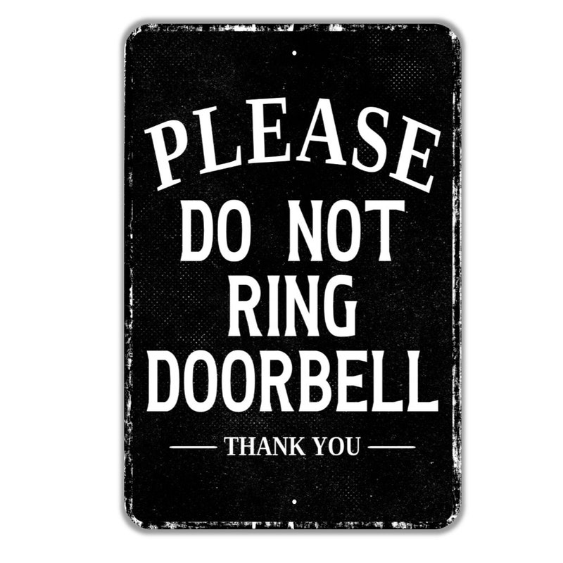 Do Not Ring Doorbell - Etsy