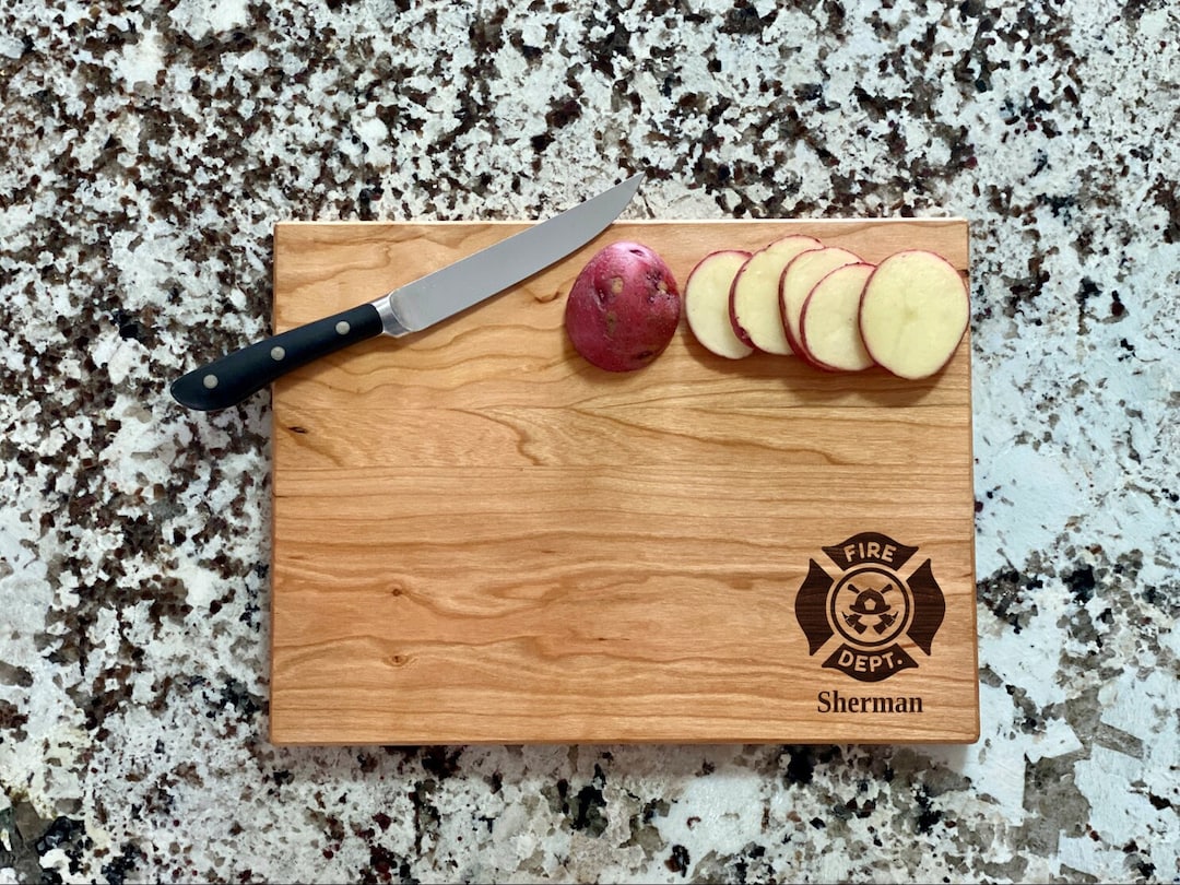Fire Department Cutting Board | Emergency Fireman Charcuterie Board ...