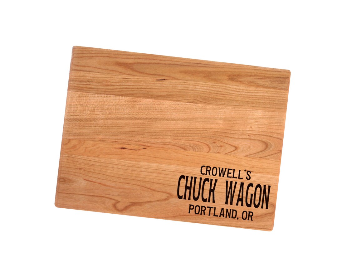 Personalized Chuck Wagon Cutting Board Cowboy Cook Charcuterie Board ...