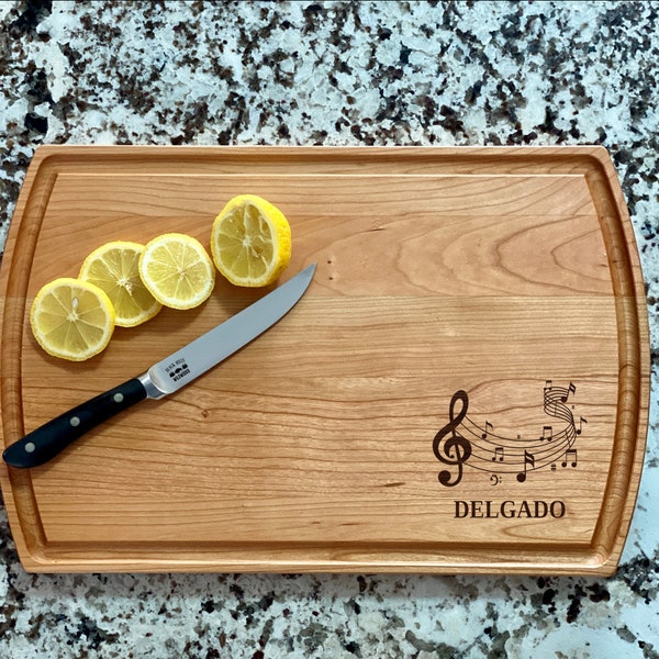 Music Notes Cutting Board - Etsy