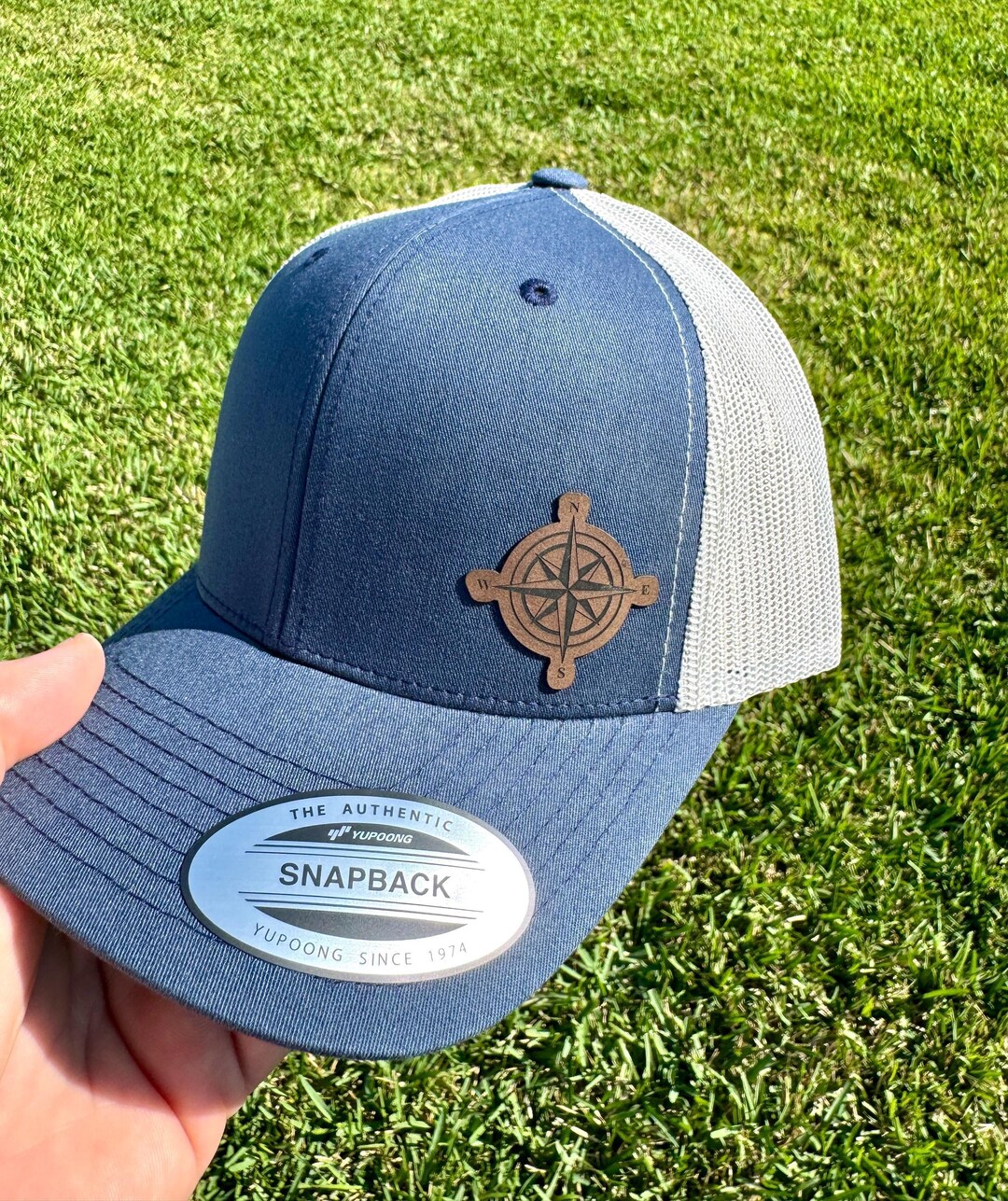Nautical Compass Trucker Hat – Snapback Cap for Sailors, Boaters ...
