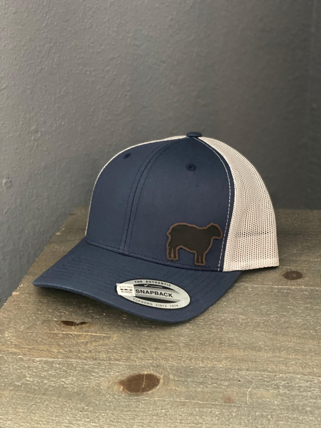 Sheep Hat – Snapback Cap With Engraved Sheep Design, Farm Animal Gift ...