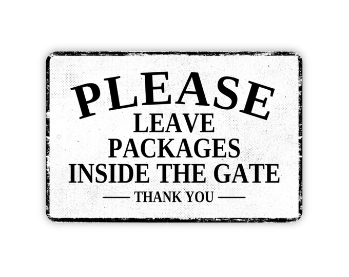 Please Leave Door Open Thank You Sign Indoor or Outdoor Metal Wall Art ...