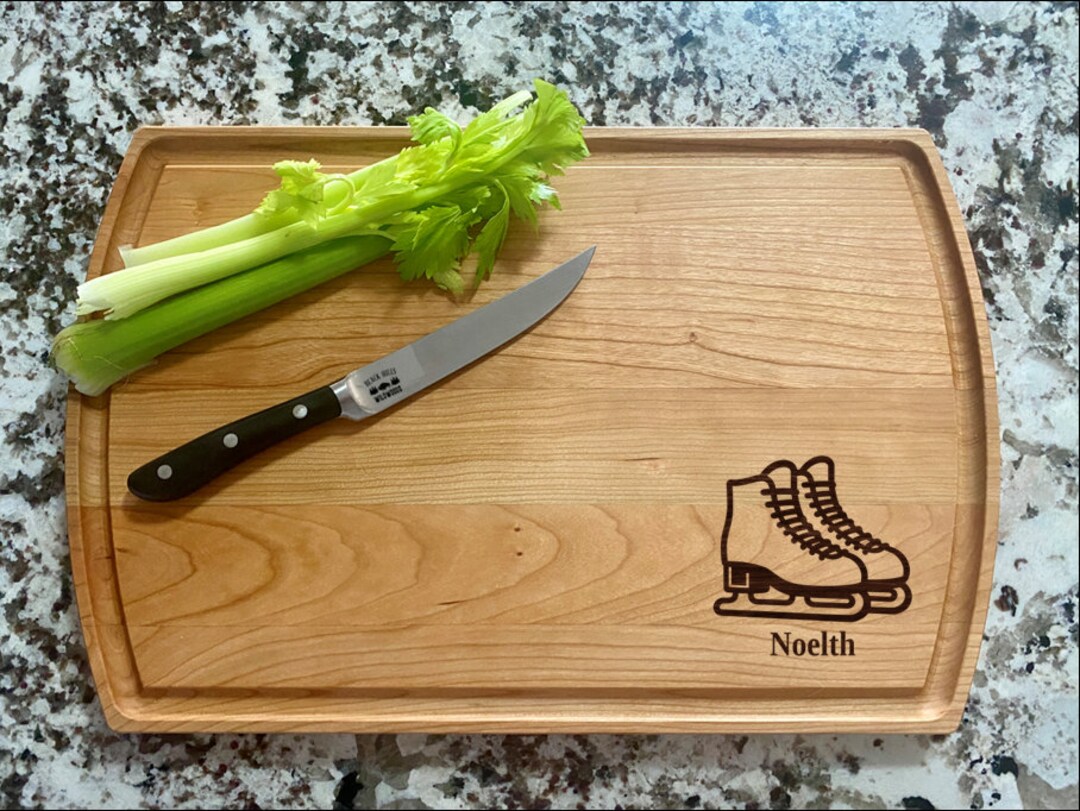 Ice Skates Cutting Board | Skater Charcuterie Board | Custom Serving ...