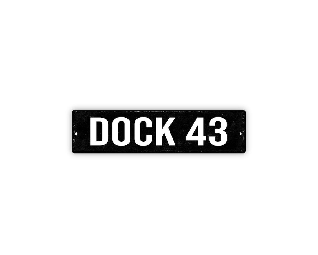 Custom Dock Sign Metal Marina Slip Marker With Number, Name or Address ...
