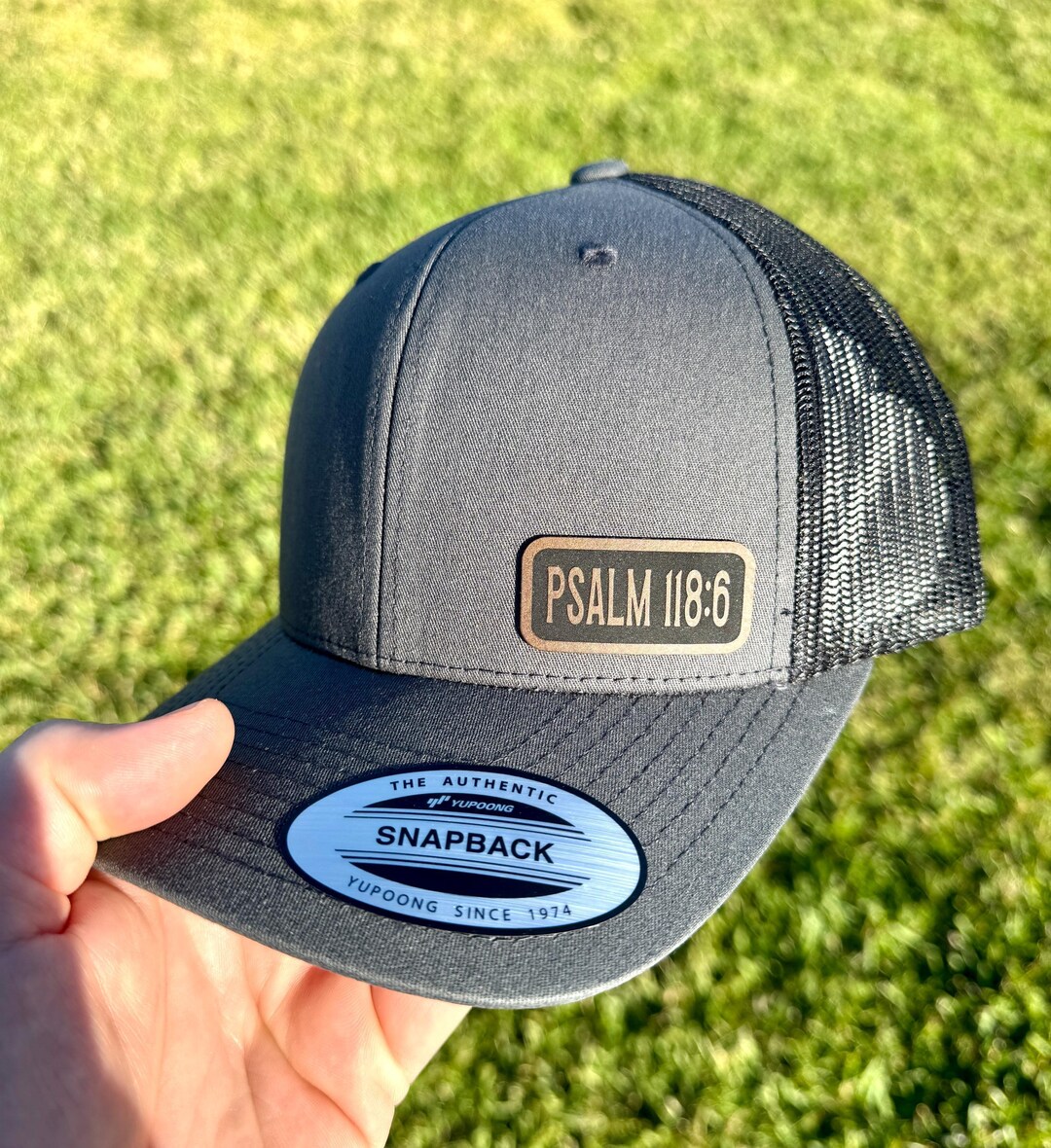 Psalm 118:6 Trucker Hat – Bible Verse Snapback Cap, Faith Over Fear Hat ...