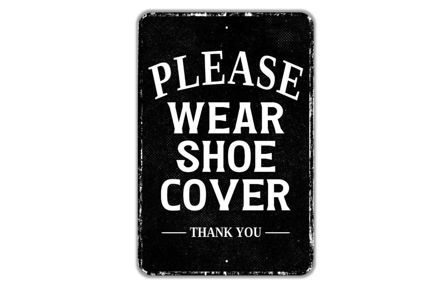Please Wear Shoe Cover Thank You Sign | Medical Office Wall Sign ...