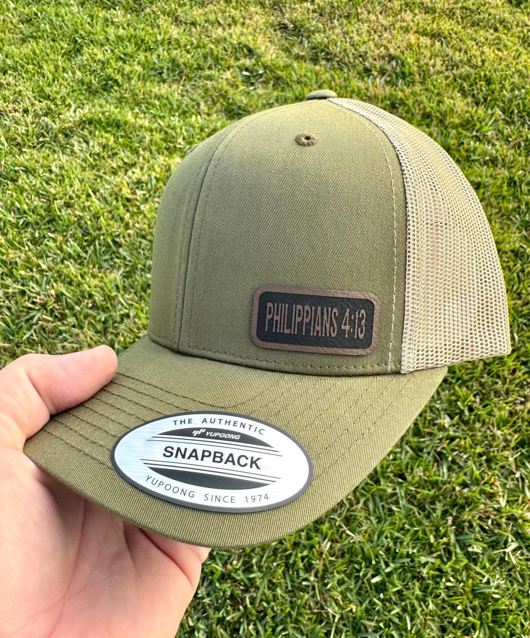 Philippians 4:13 Bible Verse Hat, Christian You Choose Text, Custom ...