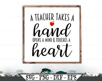 Teacher Takes a Hand | Etsy