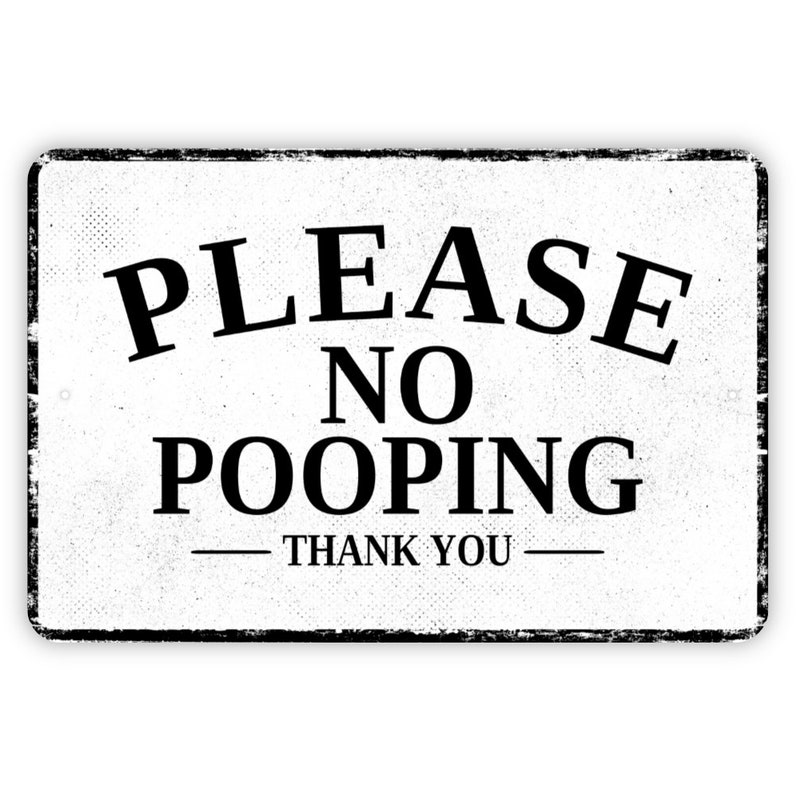Poop Sign - Etsy