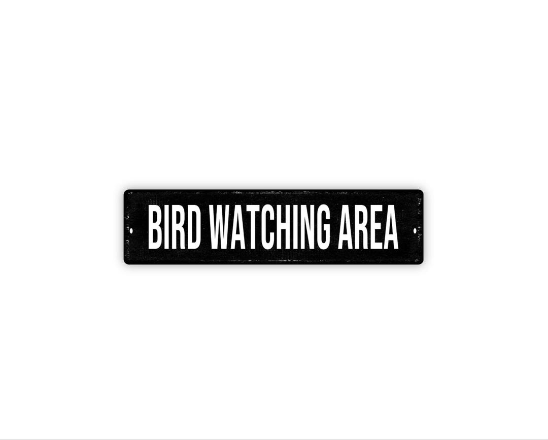Bird Watching Area Sign, Nature Observation Zone Wall Decor, Wildlife ...