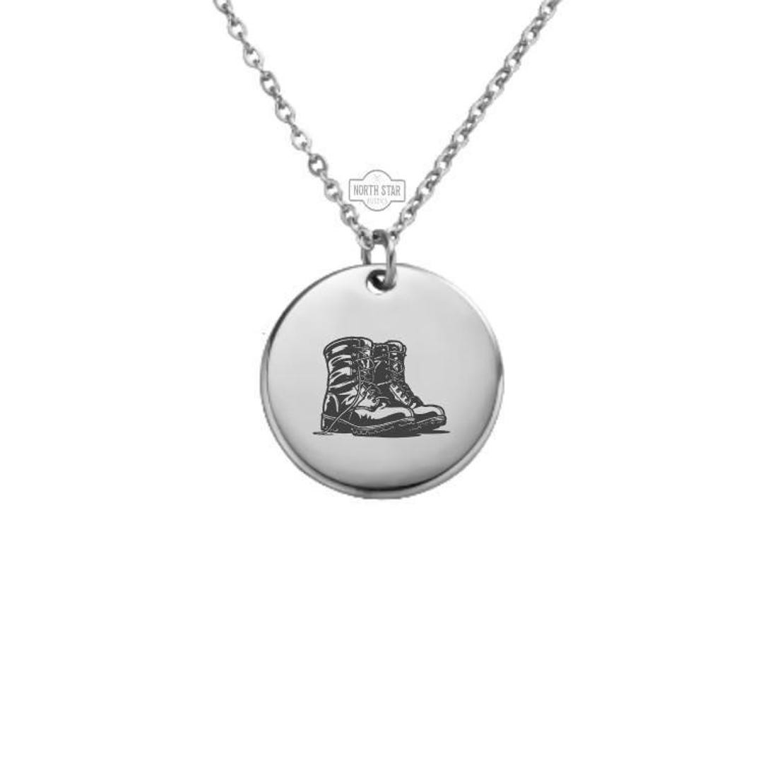 Military Combat Boots Necklace or Keychain – Personalized Service ...