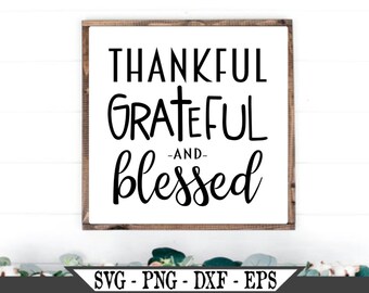 Thankful Cross Svg - Etsy