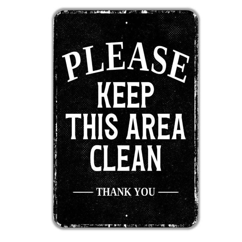 Keep Office Clean Sign - Etsy