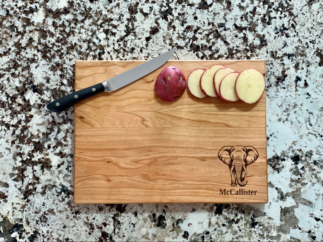 Elephant Cutting Board Zoo Animal Charcuterie Board Elephant Serving ...