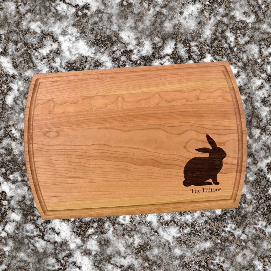 Bunny Rabbit Cutting Board Bunny Charcuterie Board Custom Serving Tray ...