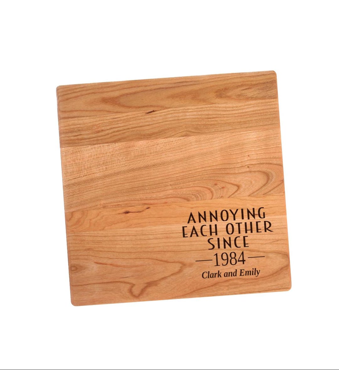 Annoying Each Other Since Anniversary Date Cutting Board | Wood ...
