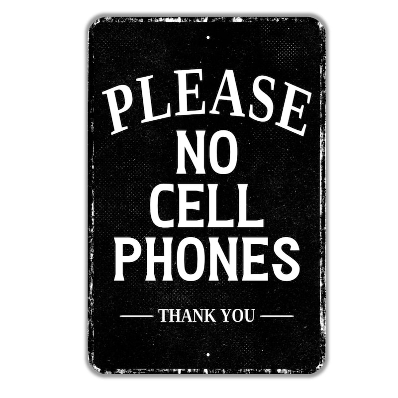 Cell Phone Sign - Etsy