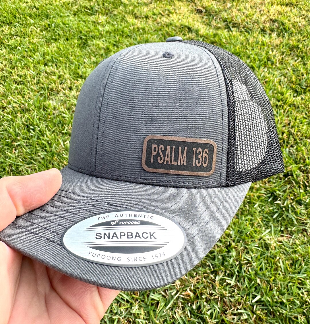 Psalm 136 Bible Verse Hat, Christian You Choose Text, Custom ...