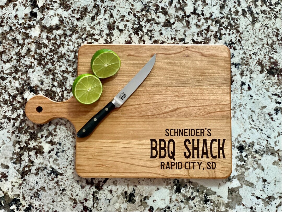 Personalized BBQ Shack Cutting Board | Barbeque Barbecue Charcuterie ...