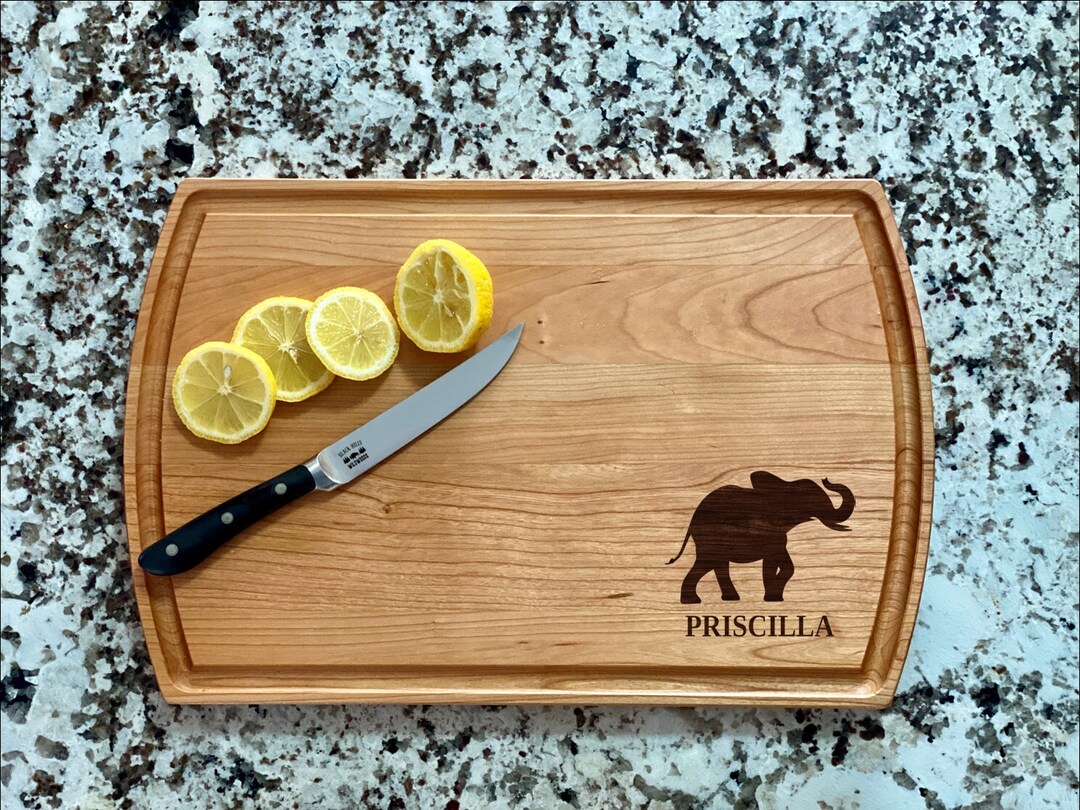 Elephant Cutting Board | Zoo Animal Charcuterie Board | Custom Serving ...