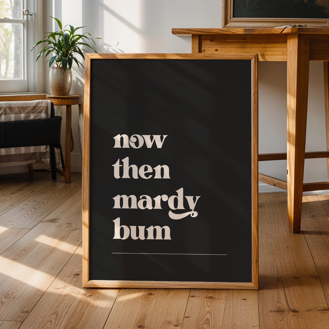 Now Then Mardy Bum - Arctic Monkeys Inspired Wall Art Print | Music Fan Poster - Home Decor ...