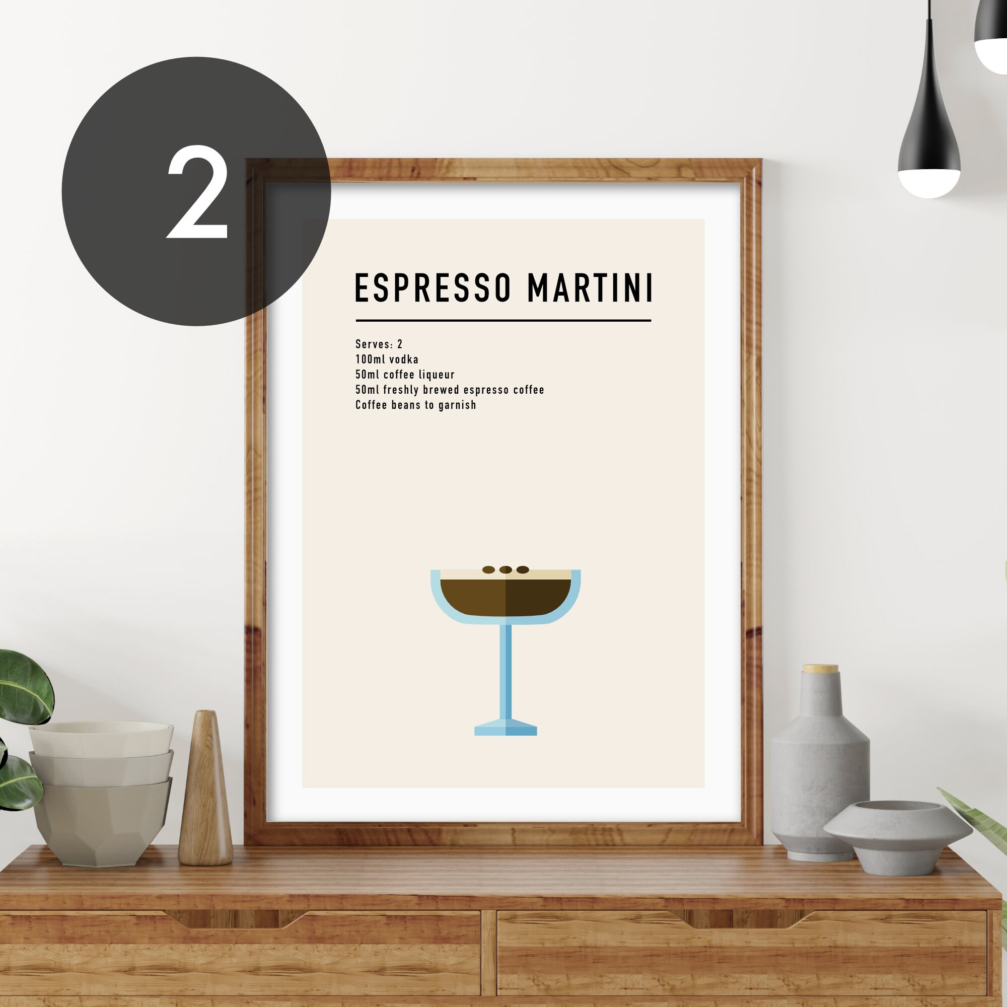 Classic Cocktails Art Print Set II Cocktail Recipe Prints | Etsy