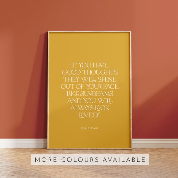 Roald Dahl Quote - Etsy UK